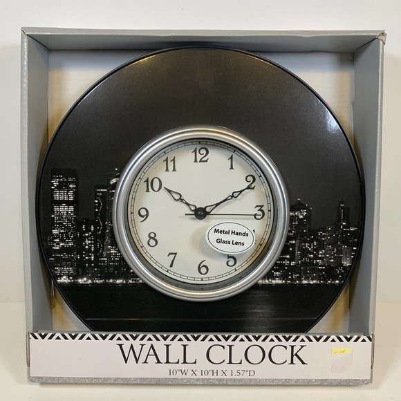 M.Z. Berger | Wall Decor | Mz Berger Co Wall Clock In City Skyline ...